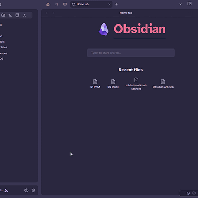 My Obsidian Setup (Part 23) — My Homepage | by Nuno Campos | Technology Hits | Medium