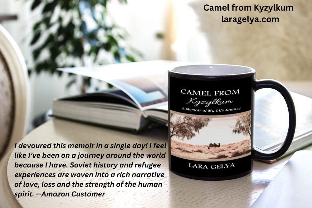 Refugee Journey. Camel from Kyzylkum — A Memoir of My… | by Lara Gelya (laragelya.com) | May ...
