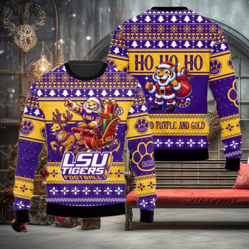 LSU Tigers Football NCAA Ugly Christmas Sweaters | by Setspa | Oct ...