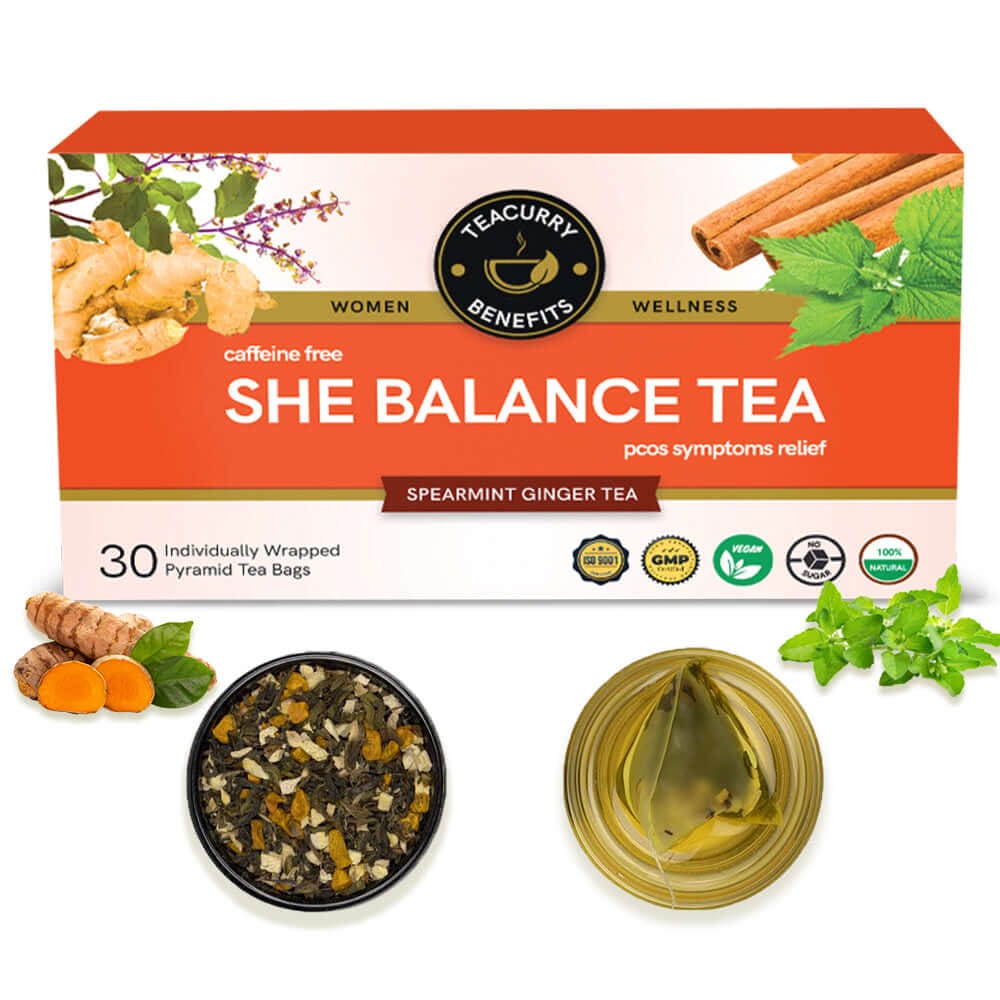 PCOS PCOD Tea — She Balance Tea with Diet Chart to help with Hormone ...