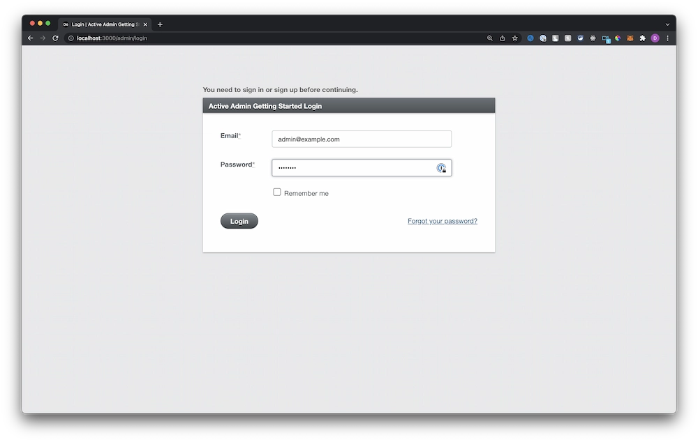 Active Admin setup with Rails 7. Active Admin tool is very quick and… | by Shashank Tripathi ...