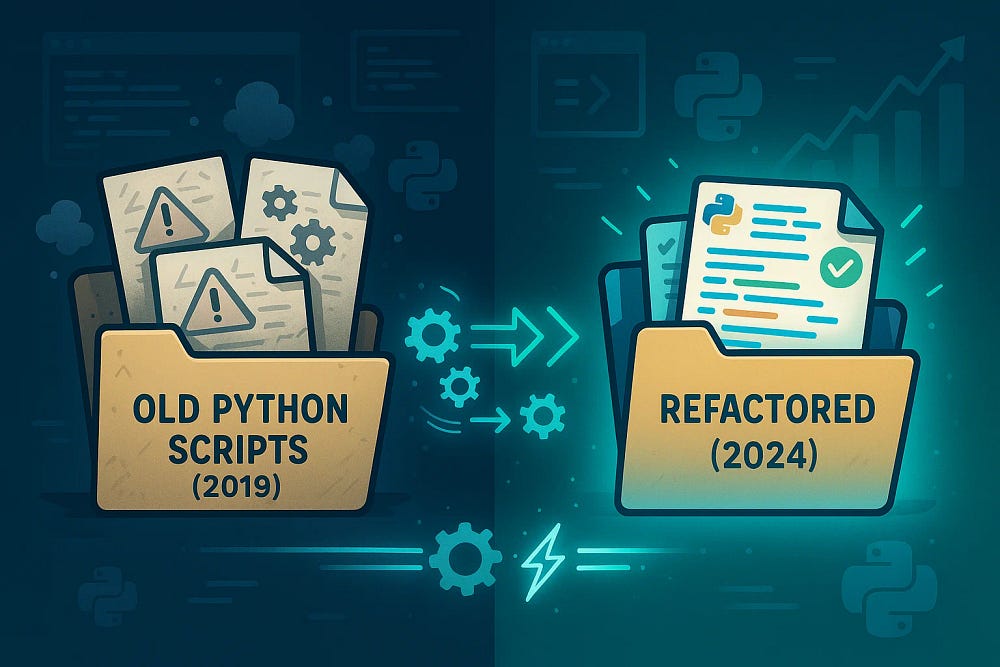 I Rewrote My Old Python Scripts After 4 Years — Here’s What I Learned | by Zain Ahmad | Python ...