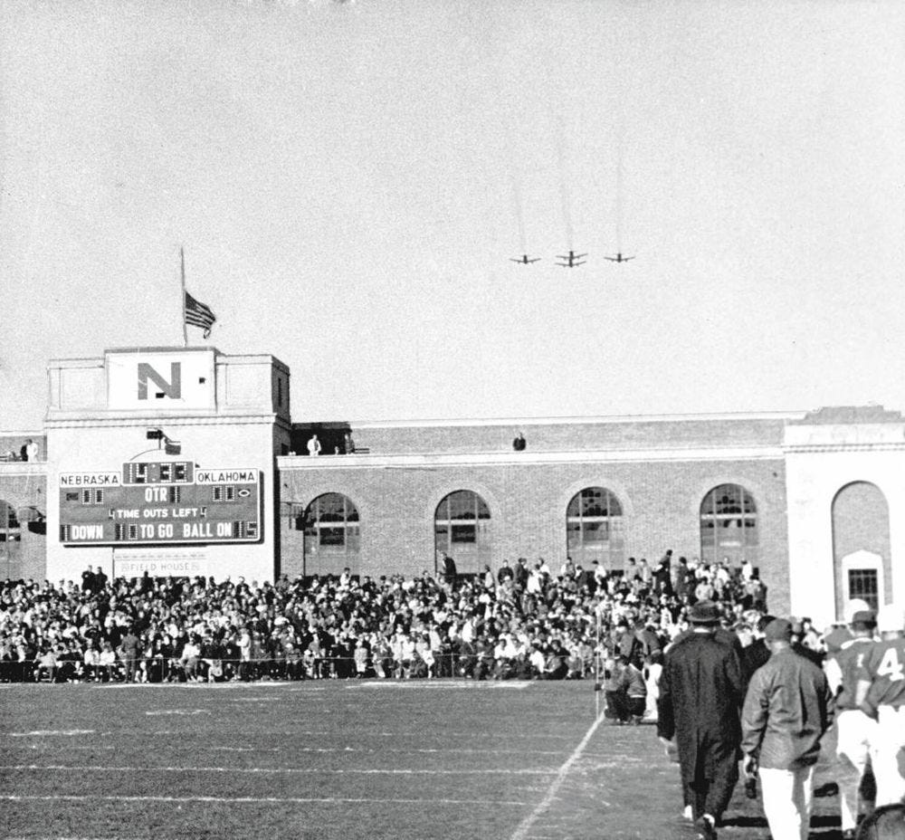 The 1963 Nebraska — Oklahoma Game Was Played In The Shadow of the JFK ...