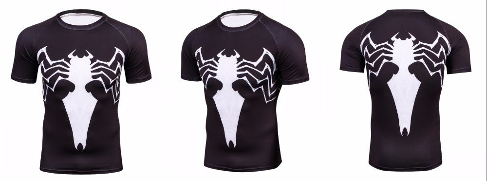 Venom 28 Superhero 3D Compression Shirts | USBigStore.com | by ...