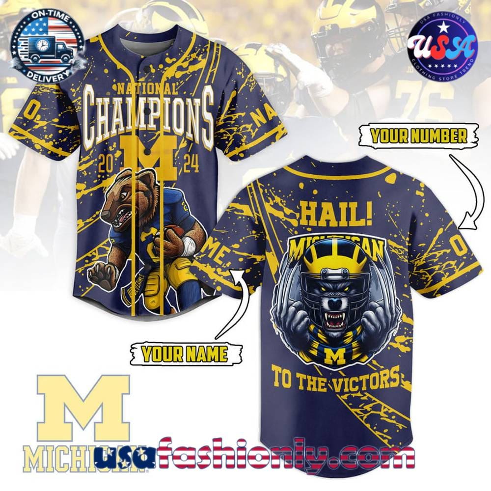 Michigan Wolverines National Champions Hail to the Victors Custom ...