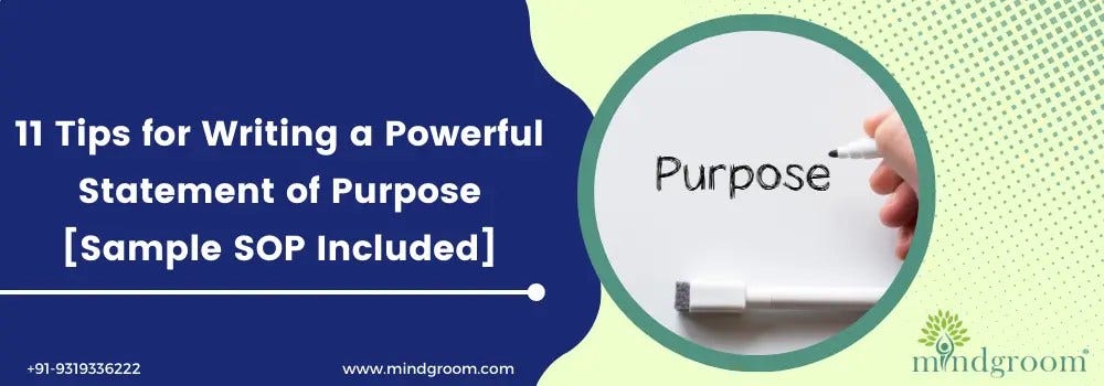 11 Tips for Writing a Powerful Statement of Purpose [Sample SOP ...