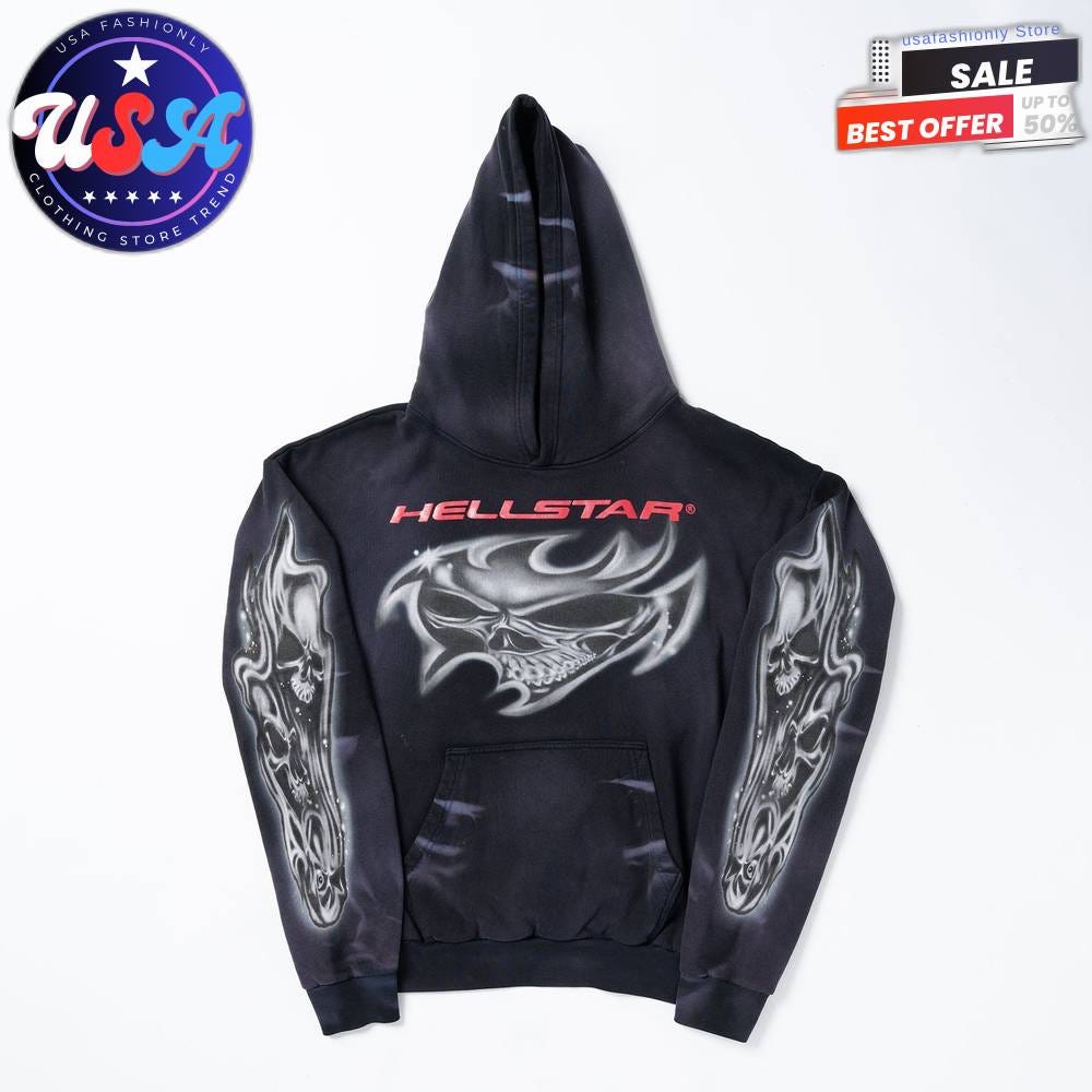 Hellstar Airbrushed Skull Hoodie. Buy it now… | by USAfashionly in USA | Jan, 2024 | Medium