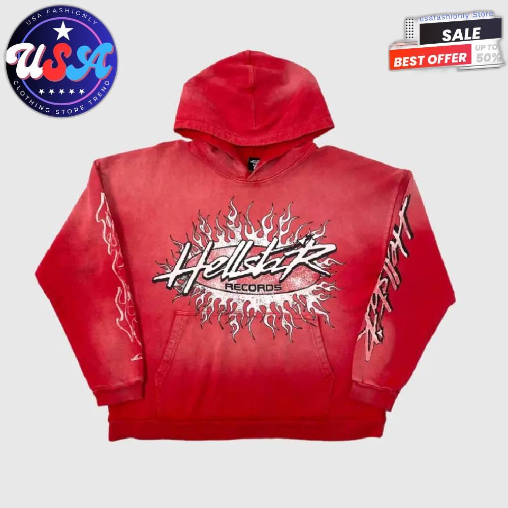 Hellstar Studios Records Red Hoodie | by USAfashionly in USA | Jan ...