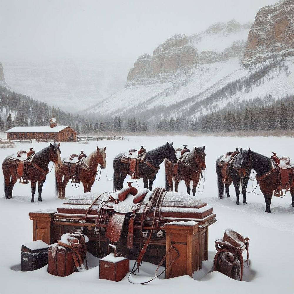 Loving the Snow. A funeral is happening in Wyoming, will… | by Harry ...