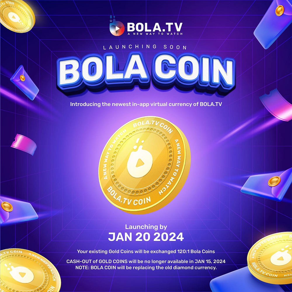 Revolutionizing Rewards: Bola TV Unveils Bola Coin to Replace Diamonds ...