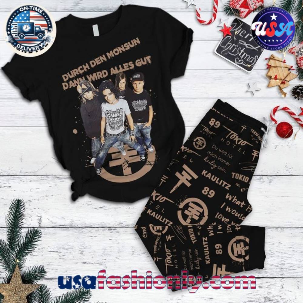 Durch Den Monsun Dann Wird Alles Gut Kaulitz Black Design Pajamas Set ...