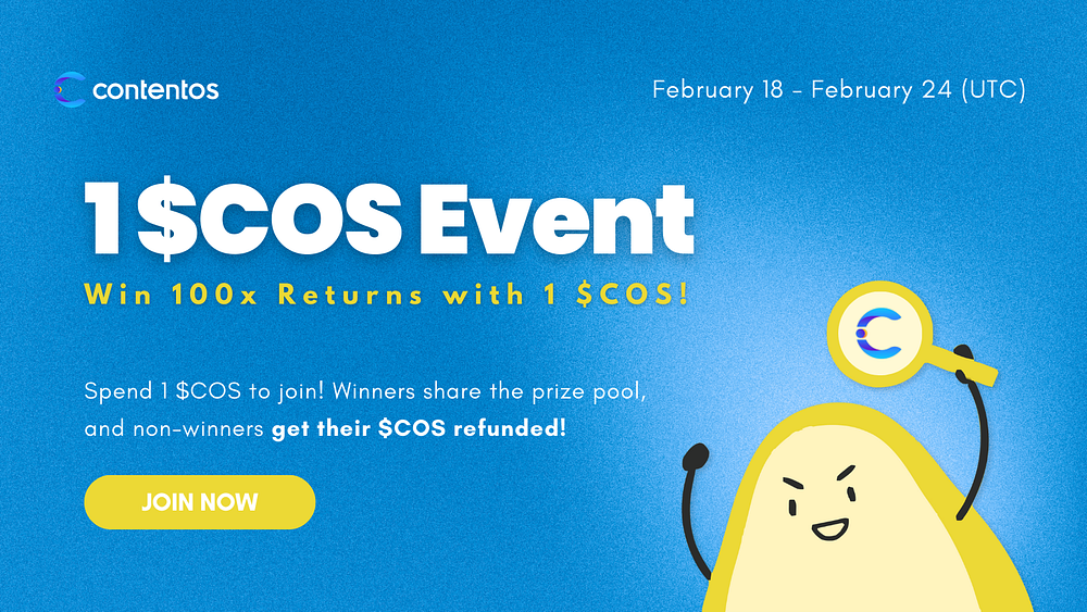 Purchase 1 $COS, Win 100x Returns! Play Now on Channel VIP! | by ...