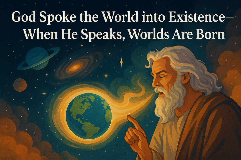 God Spoke the World into Existence — When He Speaks, Worlds Are Born ...
