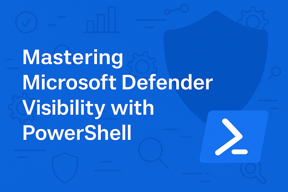 Mastering Microsoft Defender Visibility with PowerShell | by Kerpink Williams | Medium