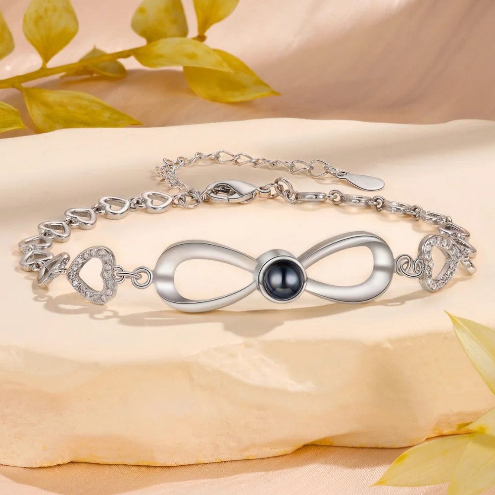Photo Projection Bracelet, Hidden Picture Bracelet, Infinity Charm ...