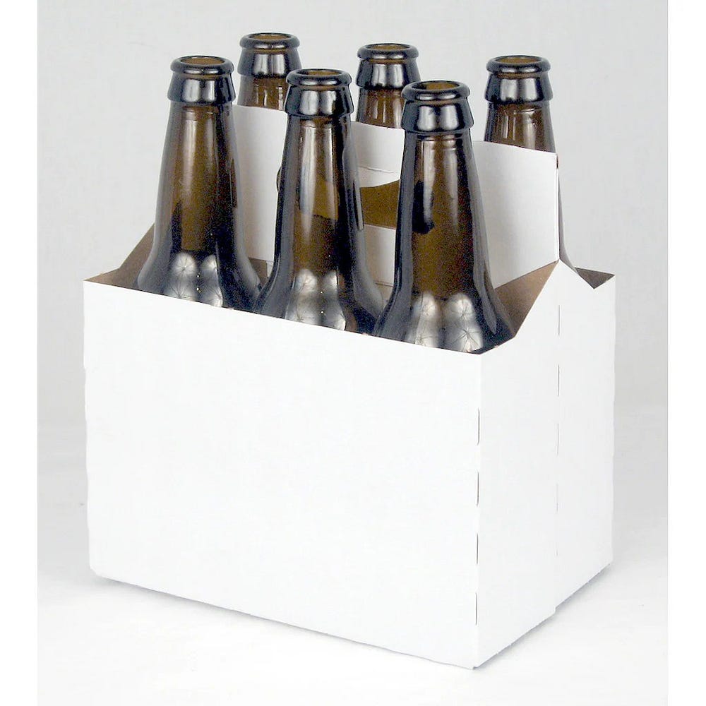 288+ Free Download Awasome White Paper 6 Pack Beer Bottle Carrier ...