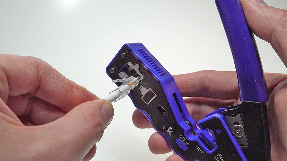 How to Wire Up Ethernet Plugs the EASY WAY! (Cat5e / Cat6 RJ45 Pass ...