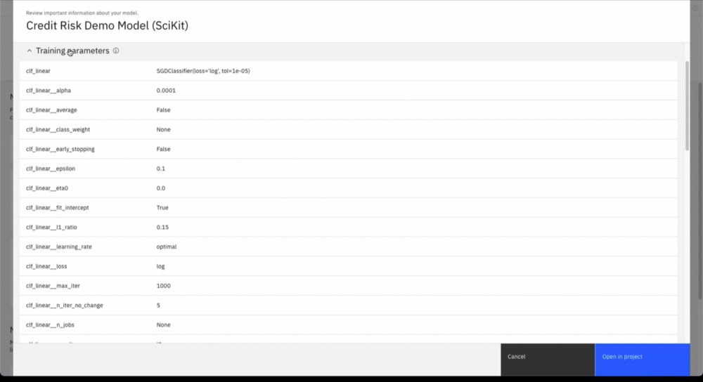 AI Factsheets on Cloud Pak for Data as a Service: Automate collection ...