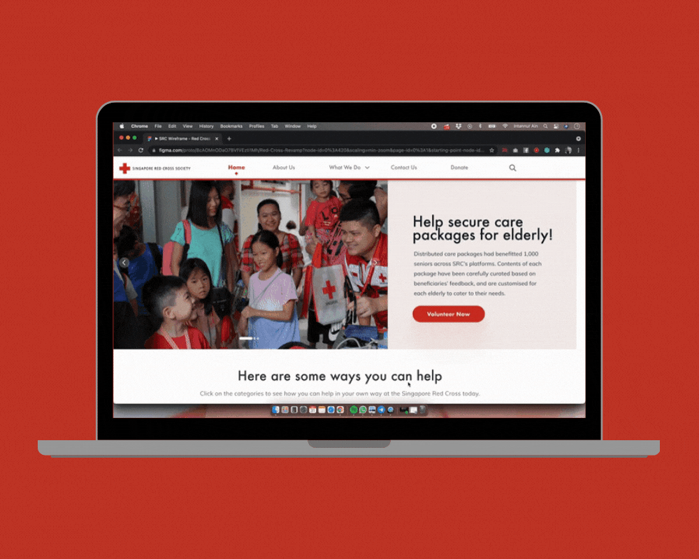 Redesigning the Singapore Red Cross website using The 5 Elements of UX ...
