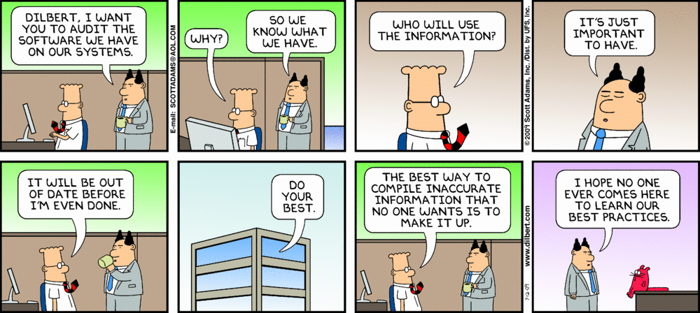 Dilbert Disaster Recovery Plan