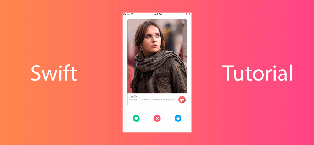 Let’s create a Tinder-like card using NSLayoutAnchors and custom views ...