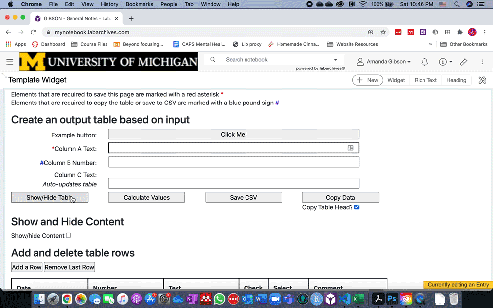Download LabArchives Widget Content for Spreadsheets | by Amanda G ...