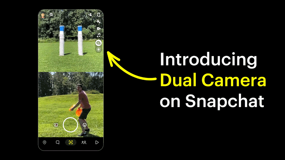pSnapchat Launched Dual Camera Features To Capture Multiple Shots at ...
