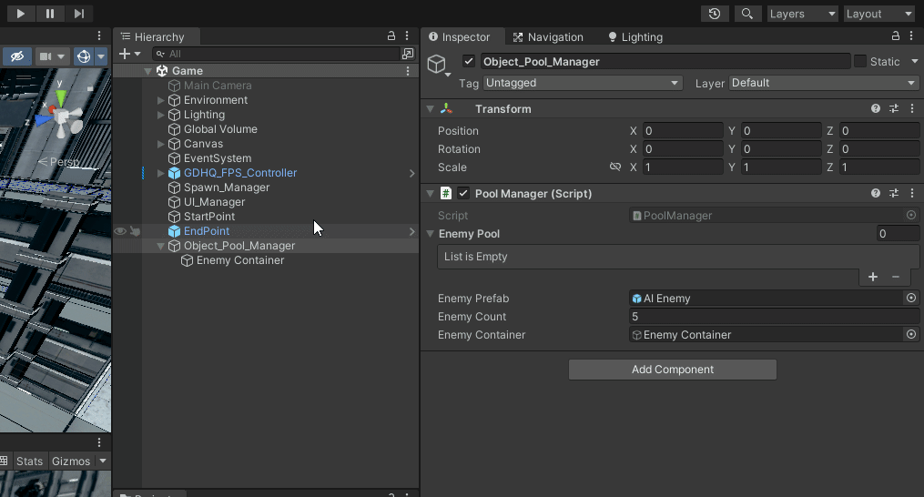 Creating an Object Pool. Objective: Review how to setup an… | by Ed Hepplewhite | Medium