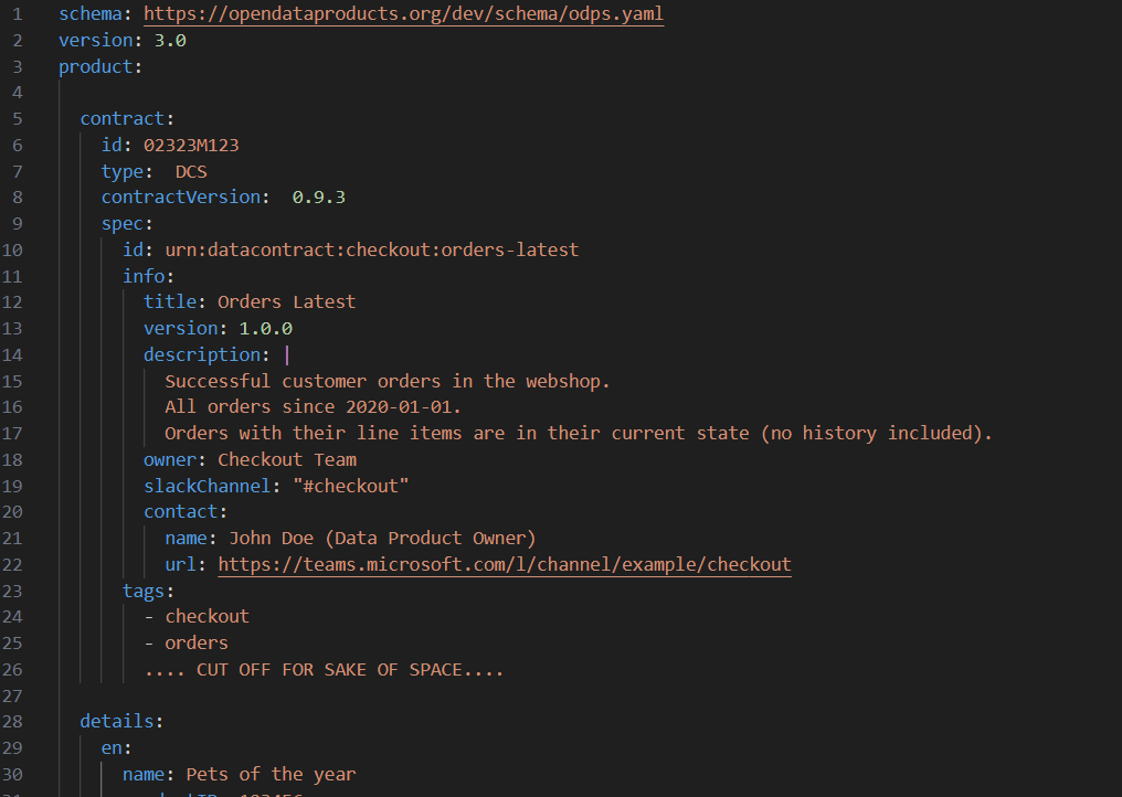 Data Contract Support Added To Open Data Product Specification By Dr Jarkko Moilanen Open