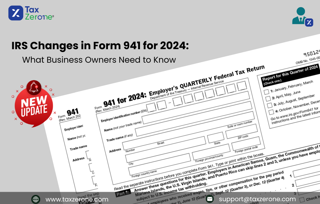 IRS Changes in Form 941 for 2024 | Medium