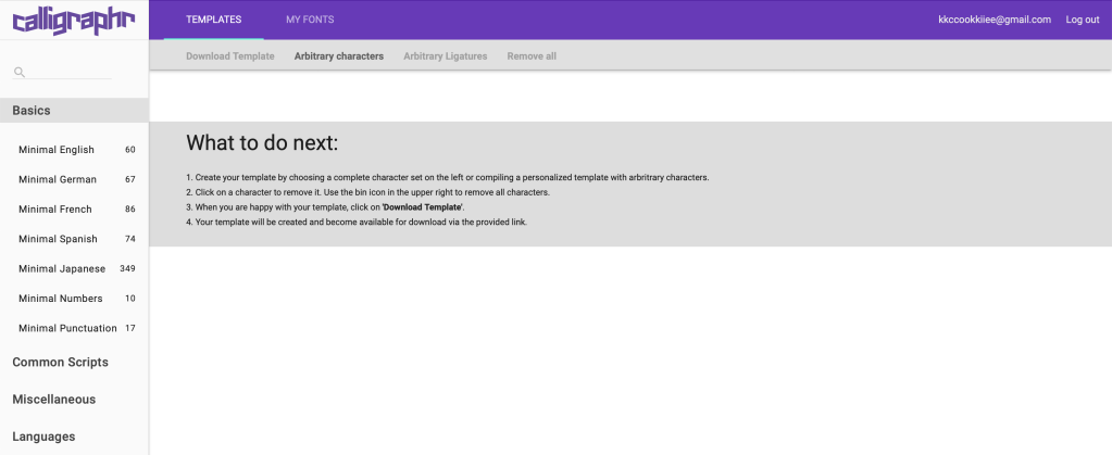 Create my Font using Calligraphr - Paramita P - Medium