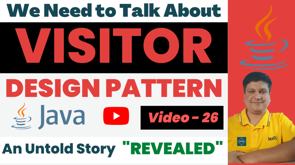 Visitor Design Pattern Tutorial with Java Coding Example for Beginners | Visitor Pattern ...