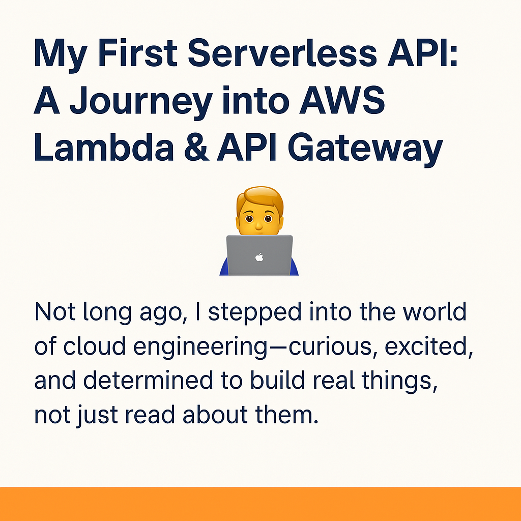 🧑‍💻 My First Serverless Api A Journey Into Aws Lambda And Api Gateway