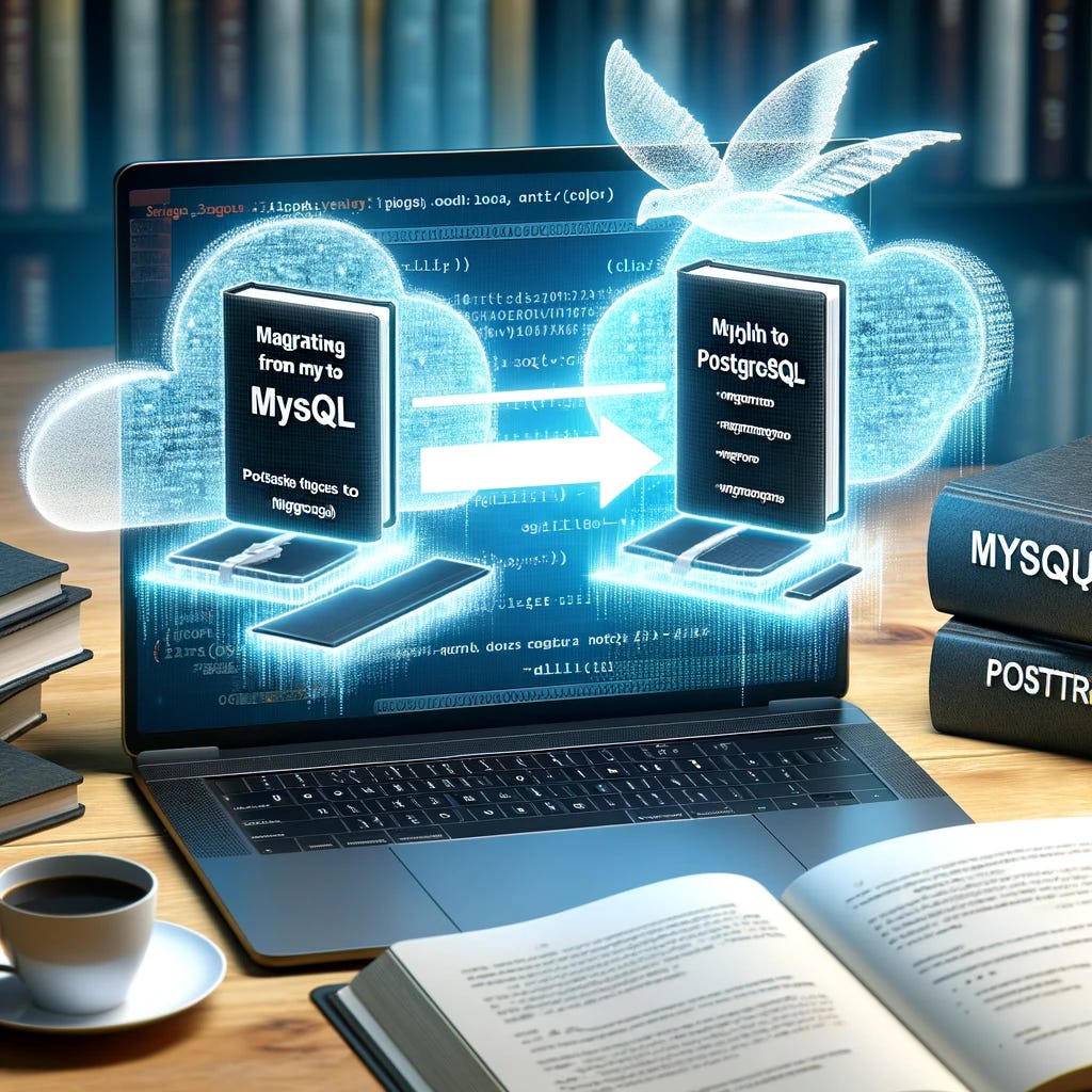 Migrating MySQL to PostgreSQL. I’ll keep this one short. This will ... Migrating MySQL to PostgreSQL. I’ll keep this one short. This will ...