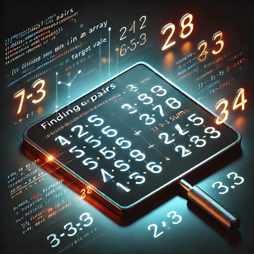 Finding Pairs in an Array That Sum to a Target Value | by Bale | Medium