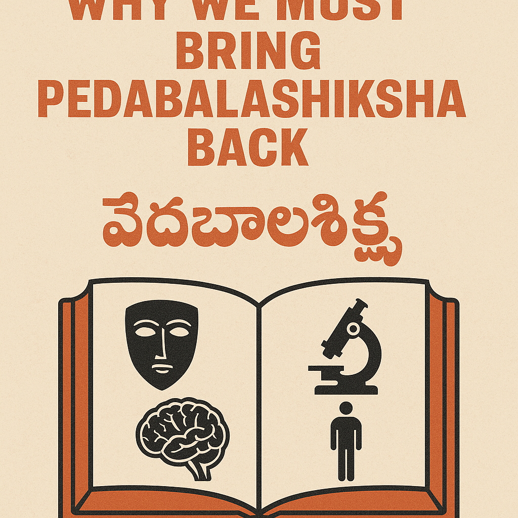 Why We Must Bring Pedabalashiksha Back | by The Wandering PM | May, 2025 | Medium
