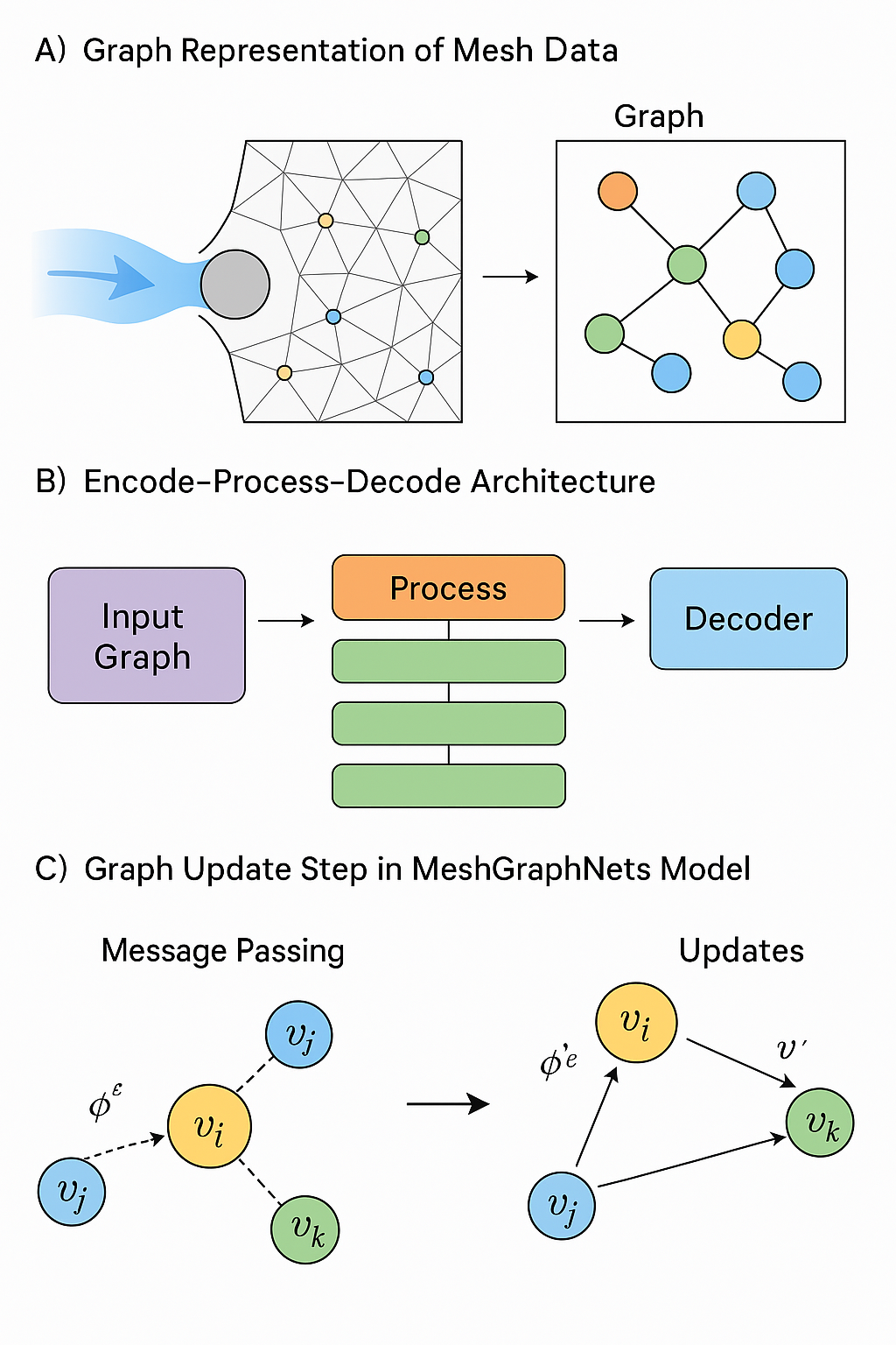 🚀 A Visual Introduction to MeshGraphNets: Learning Physics with Graph ...