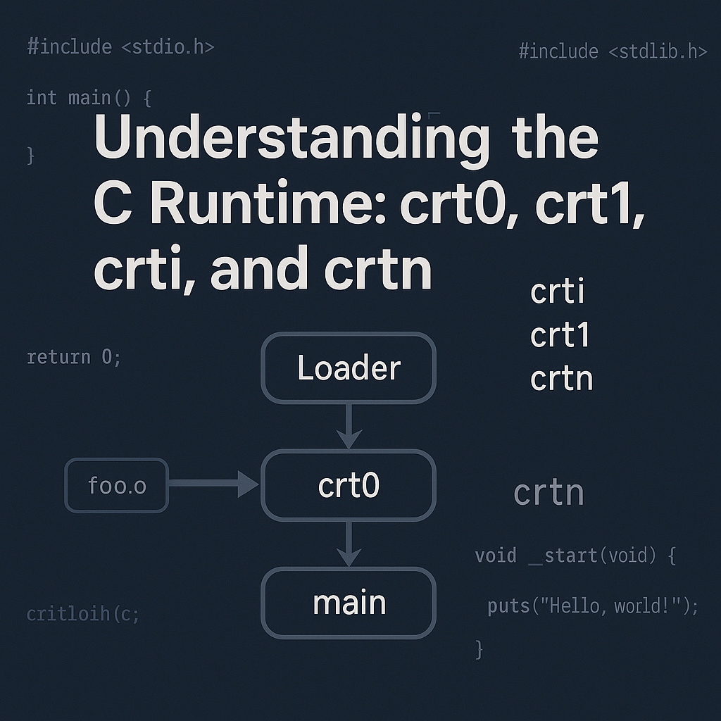 Understanding the C Runtime: crt0, crt1, crti, and crtn | by Inferara ...