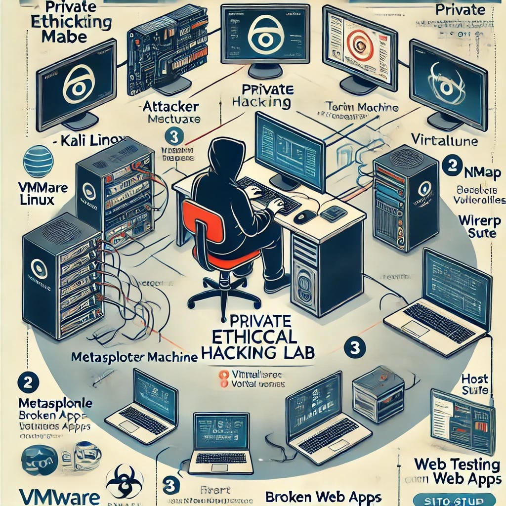 How to Create a Private Ethical Hacking Lab | by cybrNK | cyberilluminati | Mar, 2025 | Medium