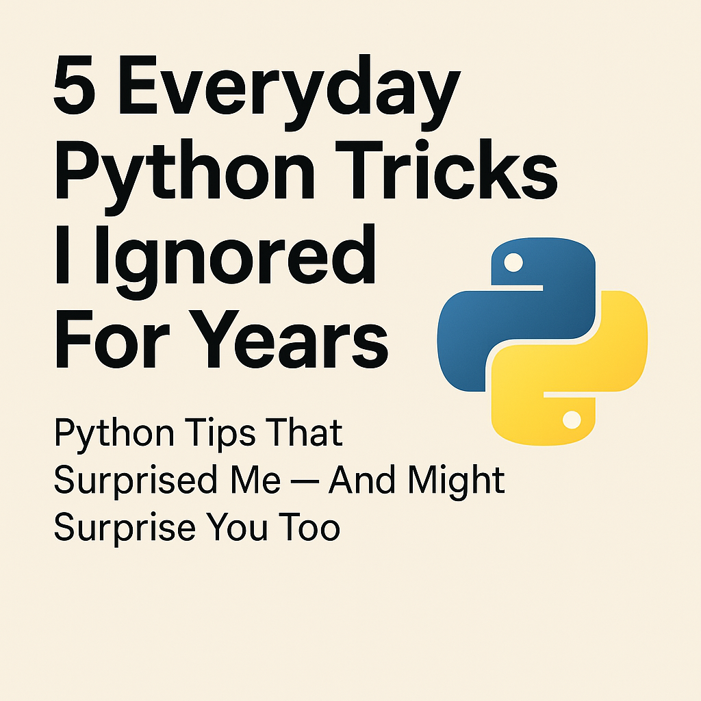 5 Everyday Python Tricks I Ignored For Years | by Jaume Boguñá | Jul, 2025 | Python in Plain English