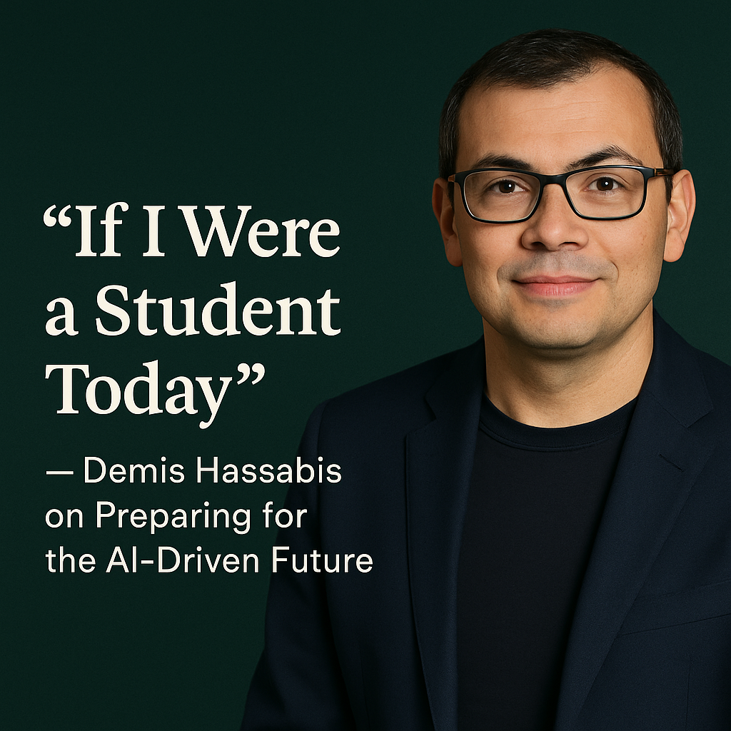 “If I Were a Student Today I would study …” — CEO of Google DeepMind ...
