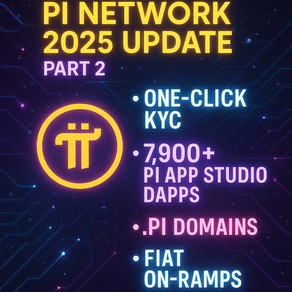 Pi Network 2025 Update Part 2: One-Click KYC, 7,900+ Pi App Studio ...