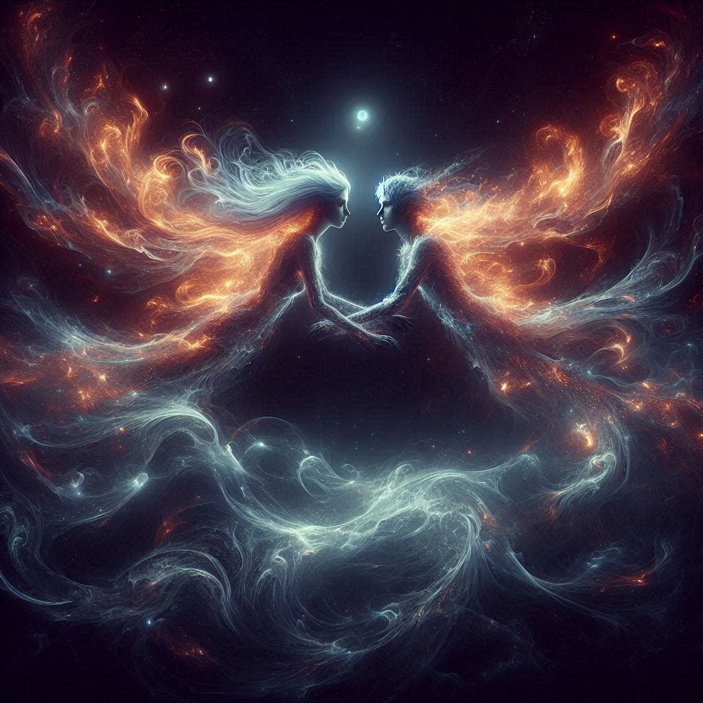 Energy Cords Between Twin Flames. Energy cords between twin flames are ...