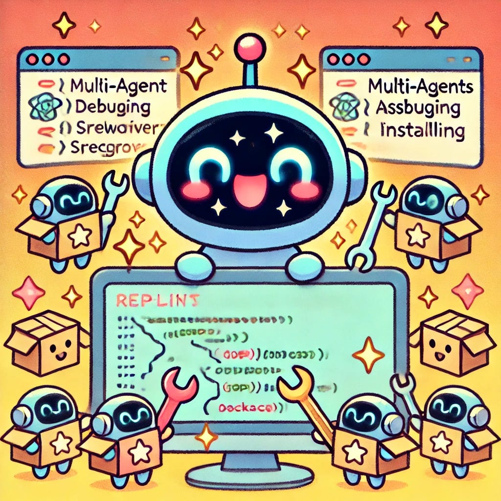 replit agent 讓寫 ai chat 程式進入自動除錯的multi-agent領域，套件也是自動裝 | by Bowen Chiu ...