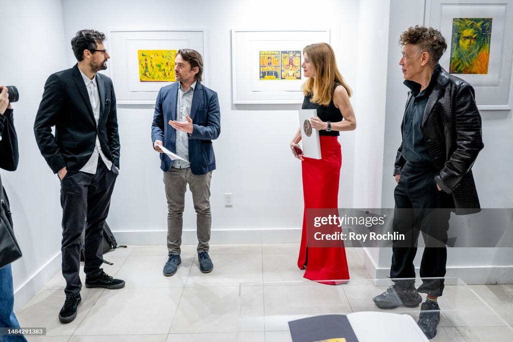 Gabriele Tinti — Vincent Piazza Poetry Reading at Andres Serrano solo exhibition at The Opening ...