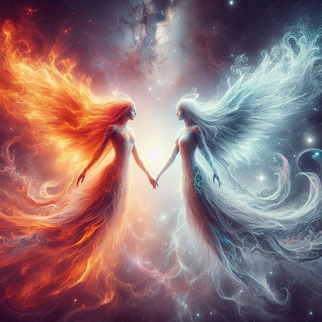 Cosmic Twin Flames. The Celestial Connection and Spiritual… | by Hermes ...