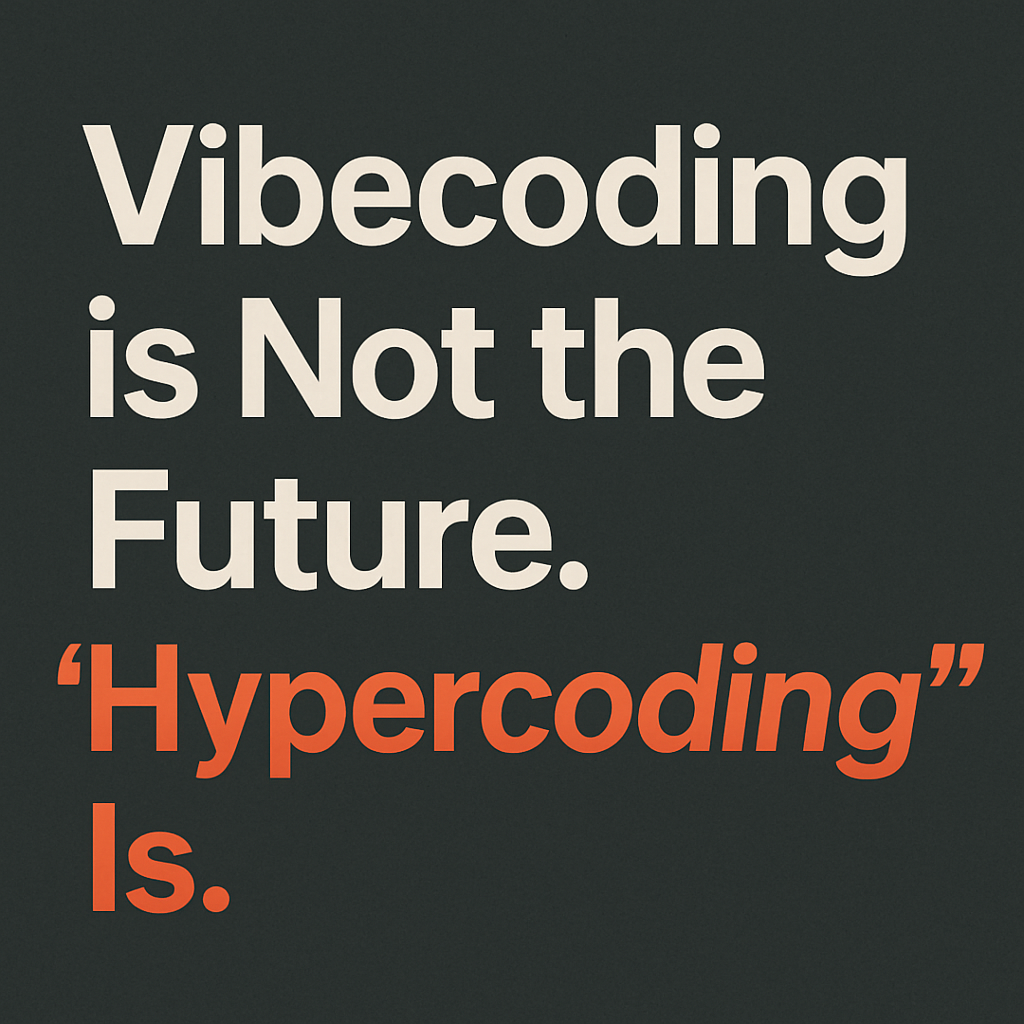 🚀 Vibecoding is Not the Future. “Hypercoding” Is. | by StackSnacker | ILLUMINATION | Medium