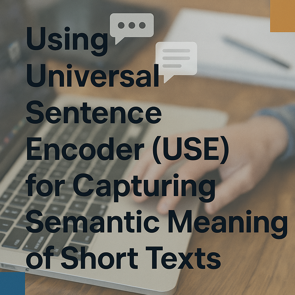 Using Universal Sentence Encoder (USE) for Capturing Semantic Meaning of Short Texts | by ...
