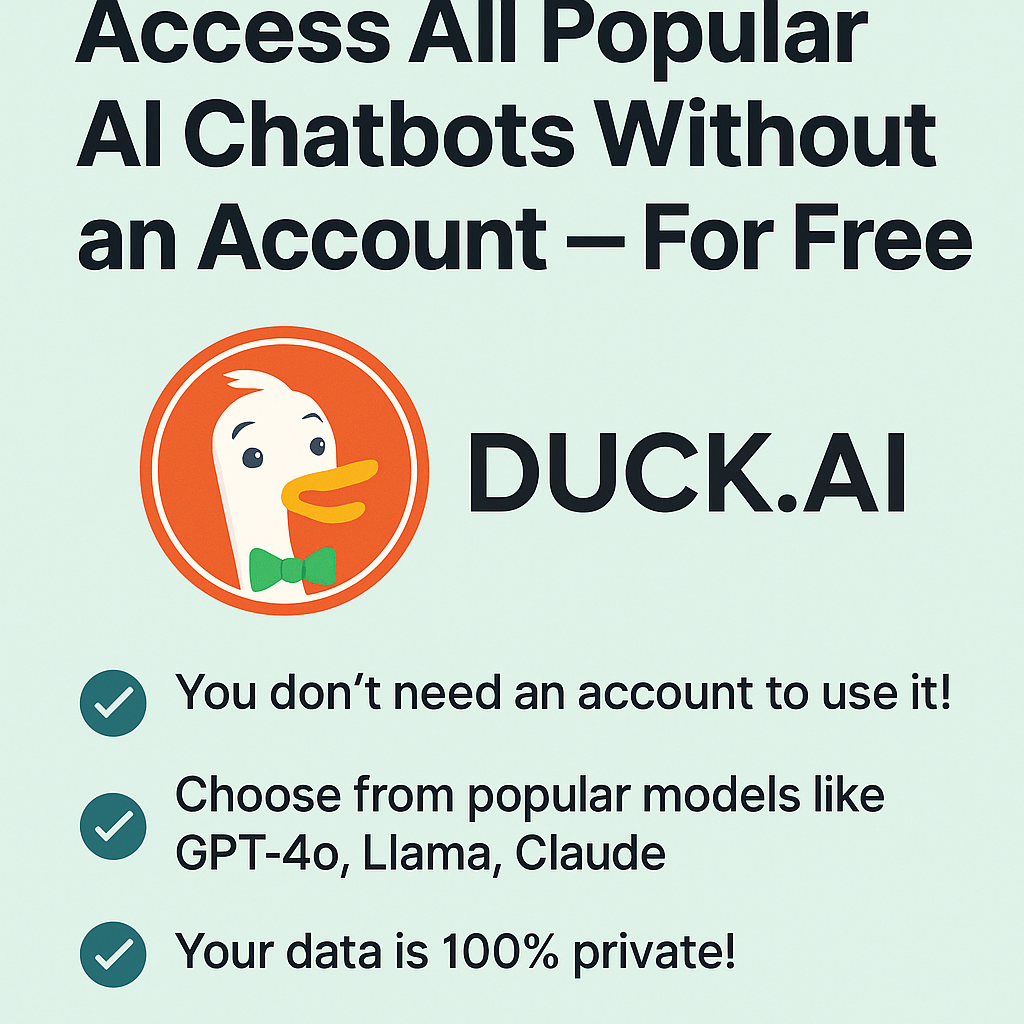Access All Popular AI Chatbots Without an Account — For Free | by ...