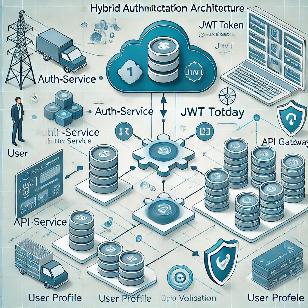 Architecting Authentication in Microservices: A Hybrid Approach | by Esa Kian | Dev Genius